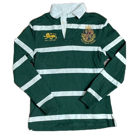 Polo by Ralph Lauren | Tops | Polo Ralph Lauren Lion Crest Rugby Polo ...